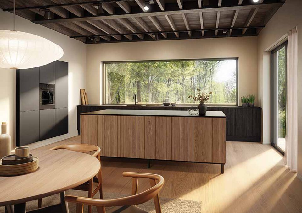 Farver og træ i varme farver hitter i køkkenet | Dit Nybyggeri